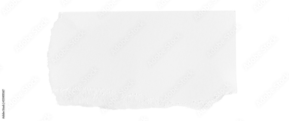 White ripped piece of paper isolated on transparent background PNG file ...