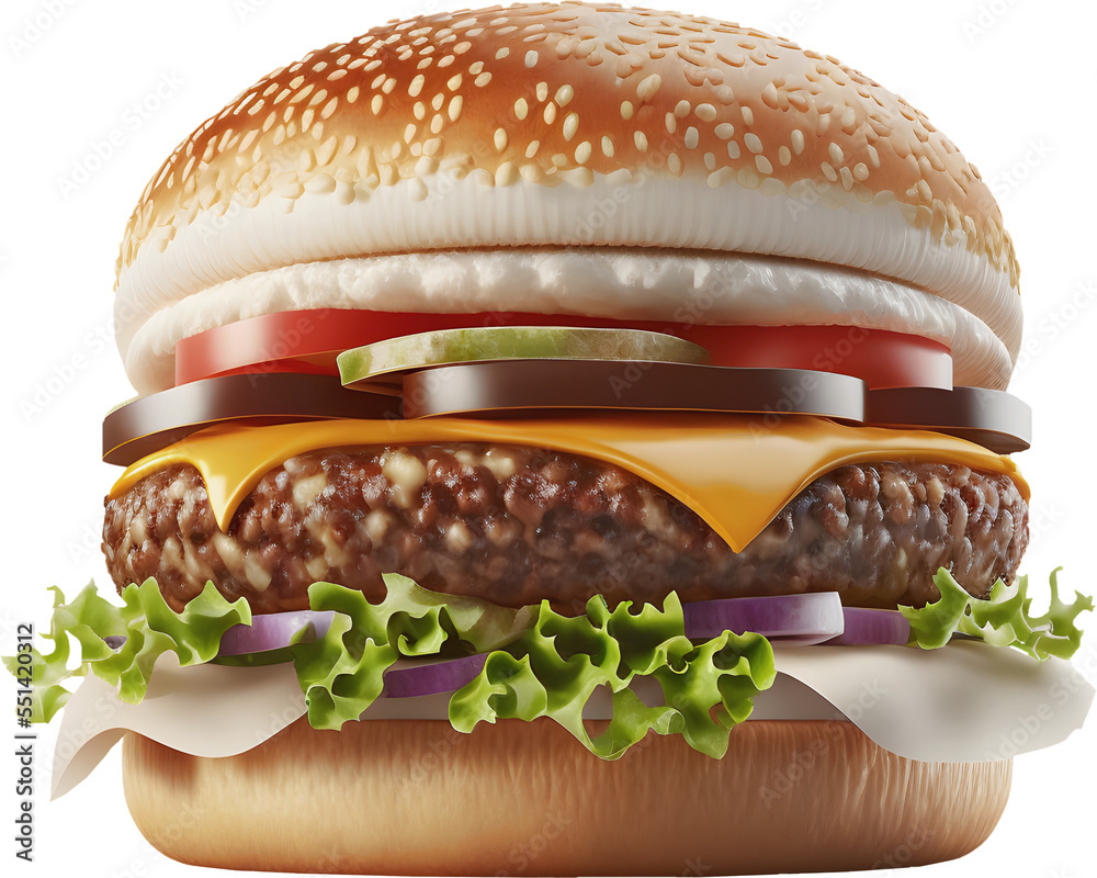 hamburger isolated on transparent background. Burger with vegetables ... hamburger isolated on transparent background. Burger with vegetables ...