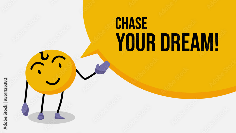 Nerd mascot with motivational speech bubble text. banner or background ...