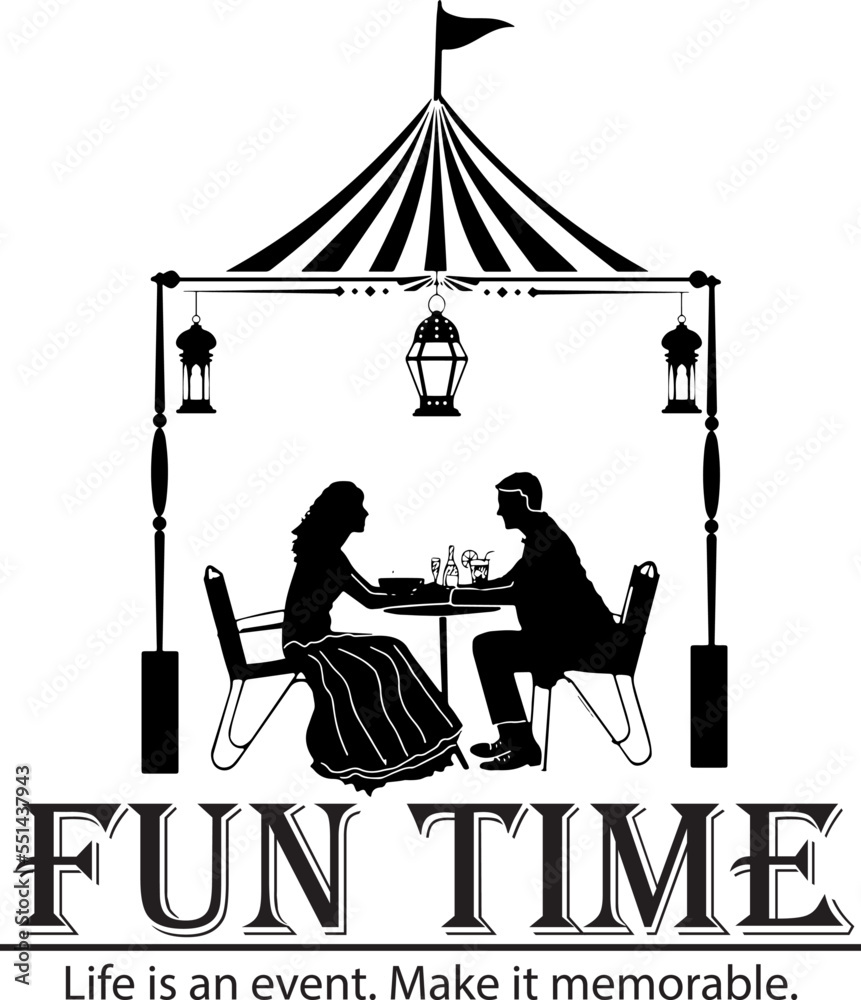 event management company logo with tagline, Fun event monogram, Wedding ...