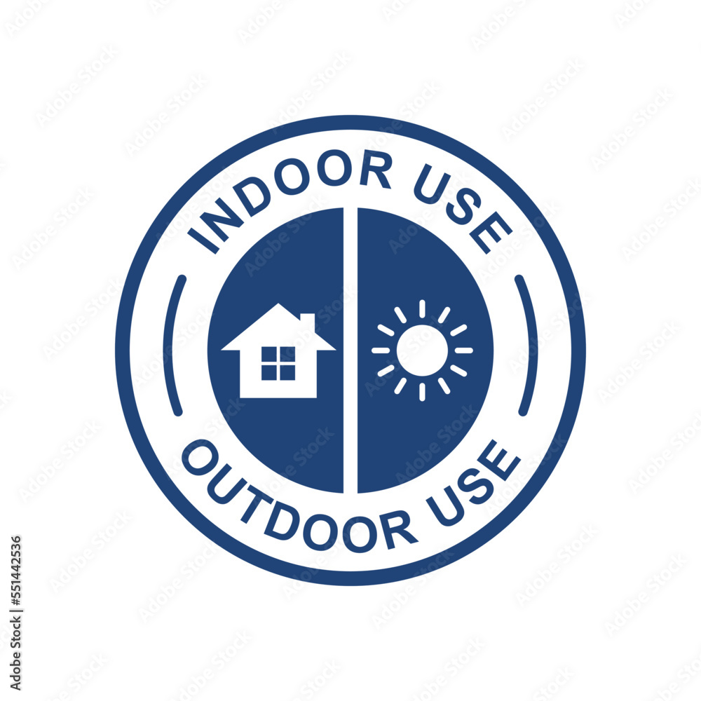 Indoor and outdoor use badge logo template. Suitable for product label ...