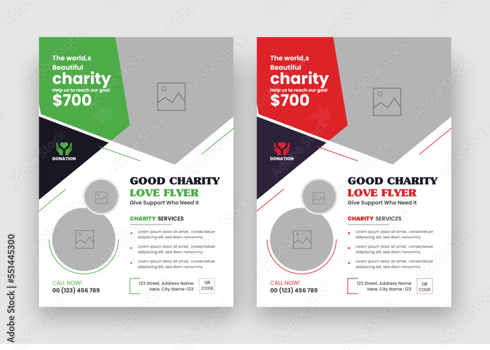 Open Donation Flyer, Charity flyer template Stock Vector | Adobe Stock