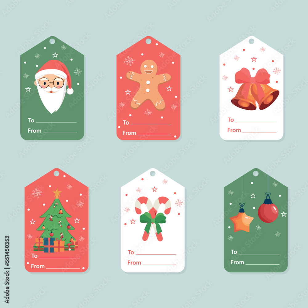 Christmas Tree Gift Tag Template