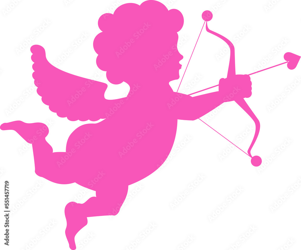 Cupid on transparent background. Stock Illustration | Adobe Stock