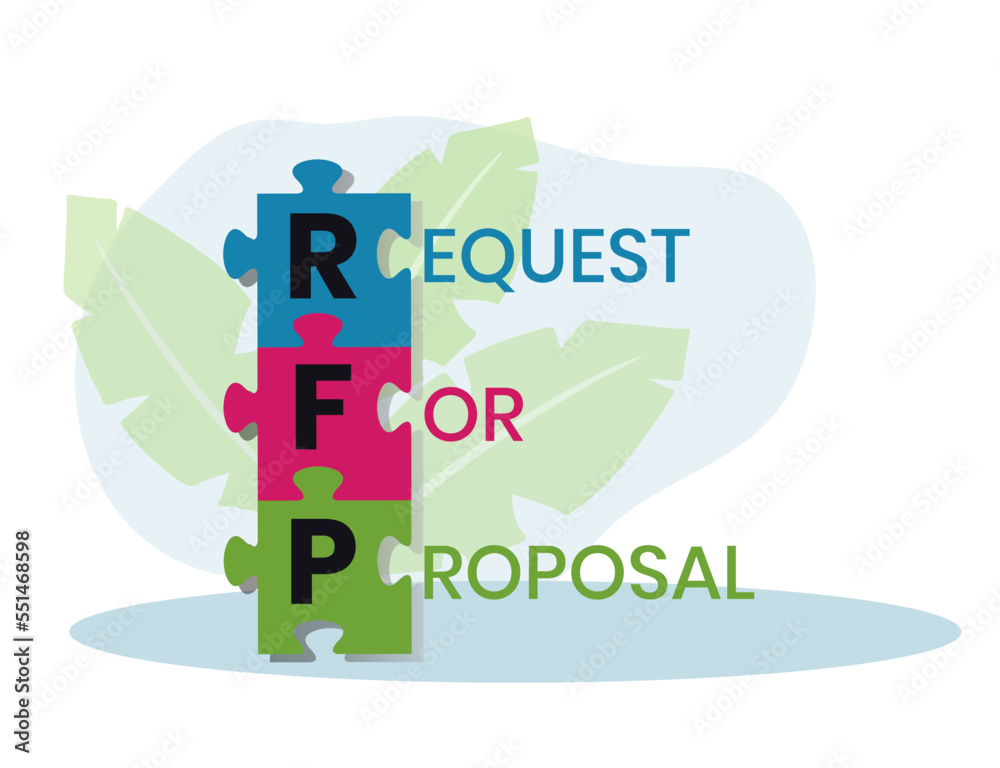 RFP - Request For Proposal. acronym, business concept. Vector ...