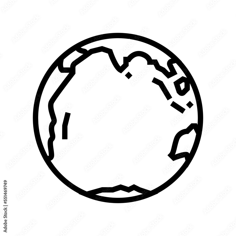 indian ocean map line icon vector. indian ocean map sign. isolated ... indian ocean map line icon vector. indian ocean map sign. isolated ...