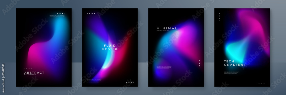 Blue pink purple blurred gradient background with aurora shape and ...