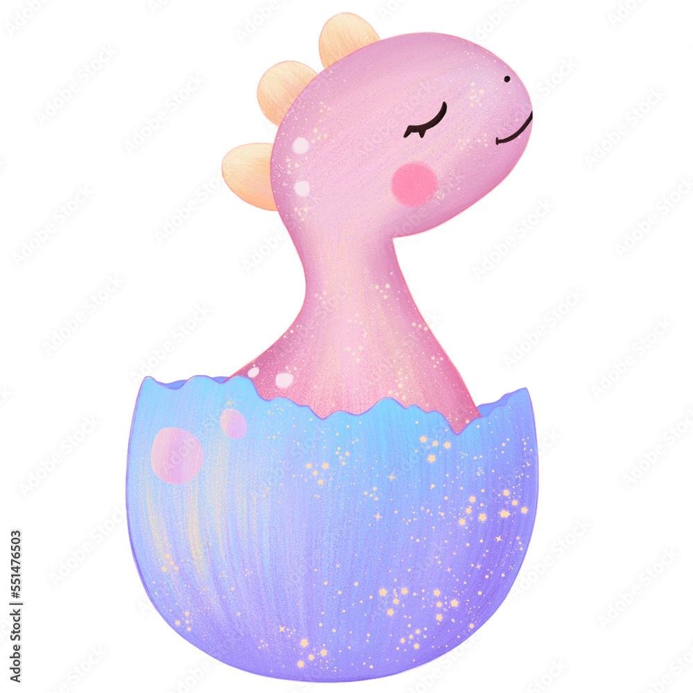 Baby dinosaur isolated on transparent background Stock Illustration ...