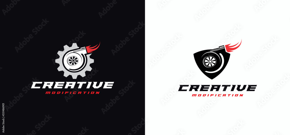 Car modification logo template vector, speed, turbo,fast engine Design ...