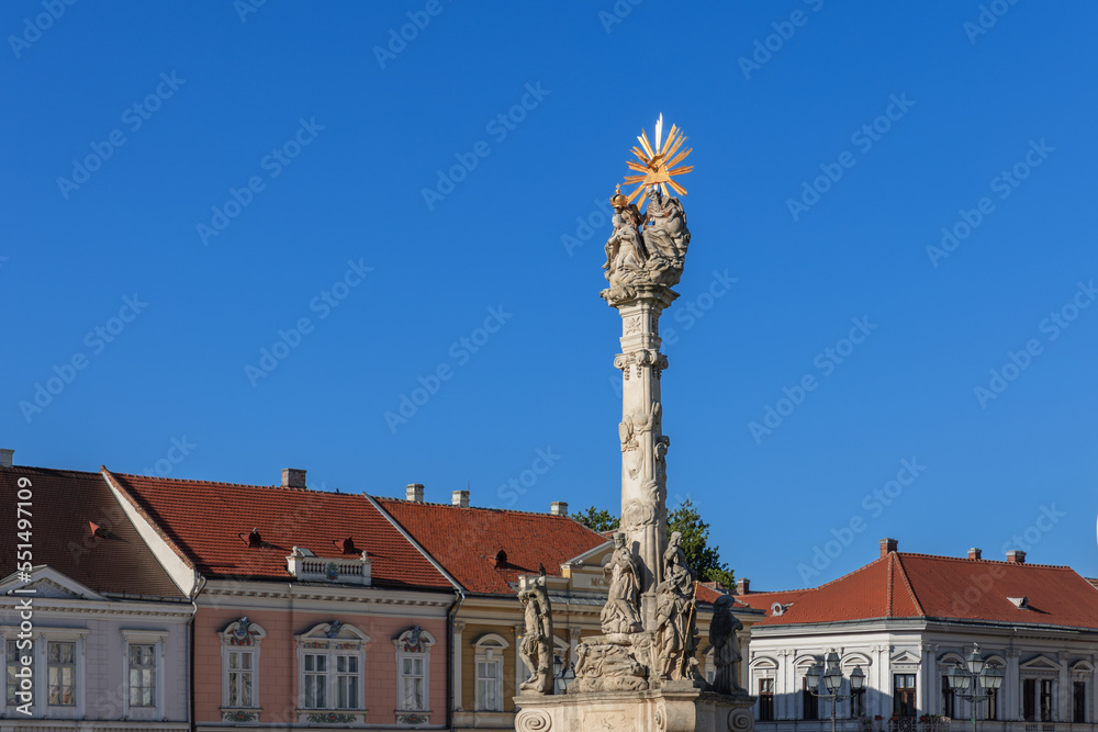 Plague Column (Coloana Ciumei), also known as Holy Trinity Monument, is ...