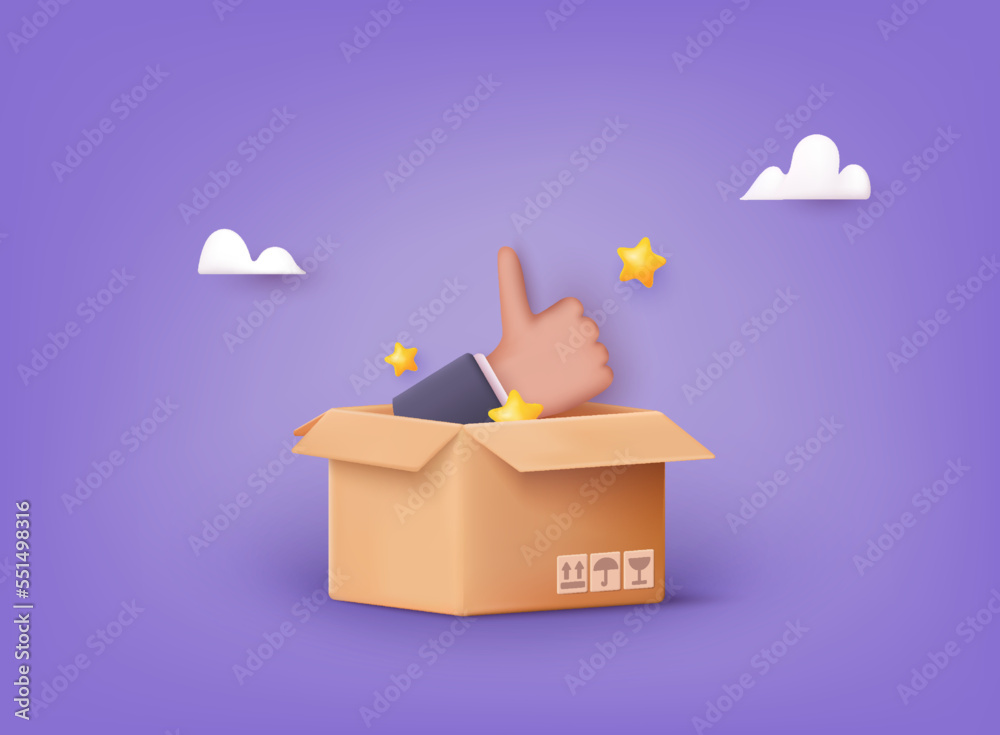 Thumbs up sign in box. Design Elements for smm, ad, marketing, ui, ux ...