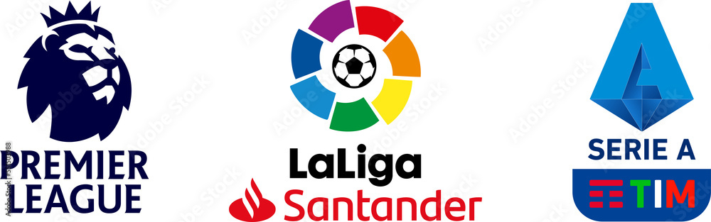 UEFA La Liga Logo. Serie A logo. English Premier League. Png, illustration. Stock Photo | Adobe ...
