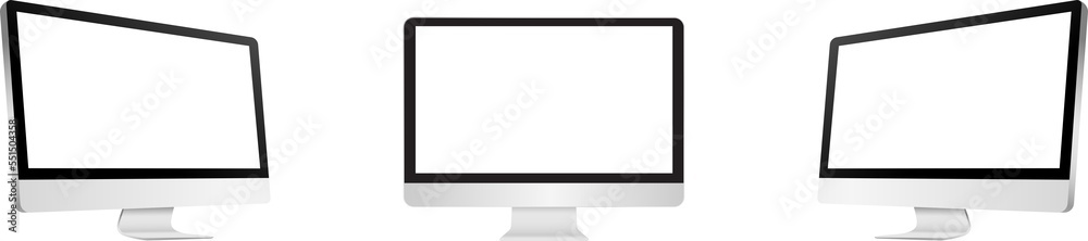 Apple, mac, imac.The layout of a realistic device. Monitor screen in ...