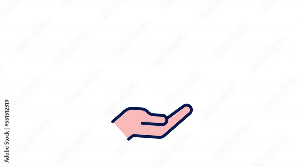 Animated free gift color ui icon. Present for customer. Loyalty program ...