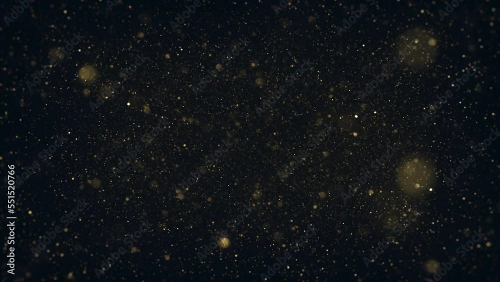 Particles Floating In Fluid Space Background/ 4k animation of an ...