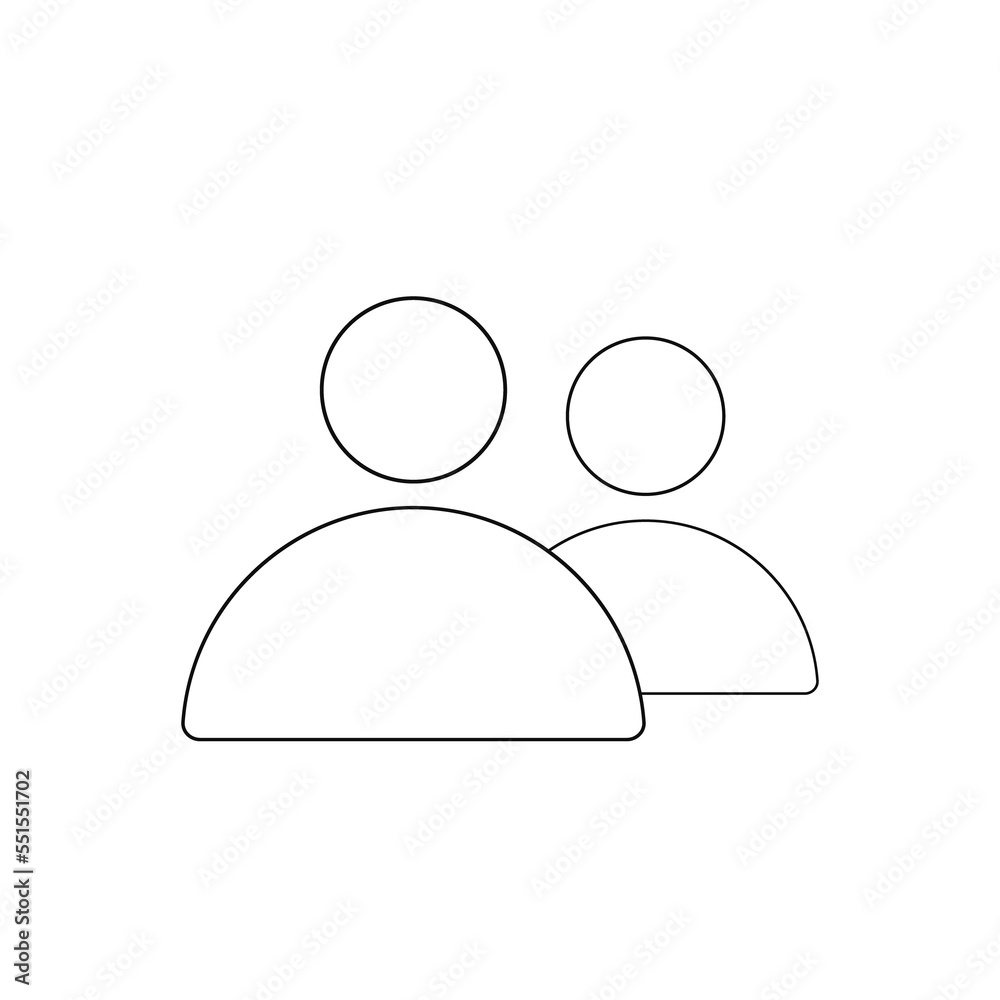 Icon, user icon, user profile, to indicate a user's account or cabinet ...