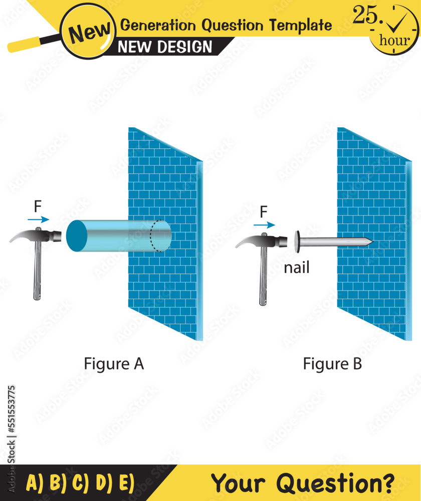 Pressure in solids, Different solid pressure examples, Physics examples ...