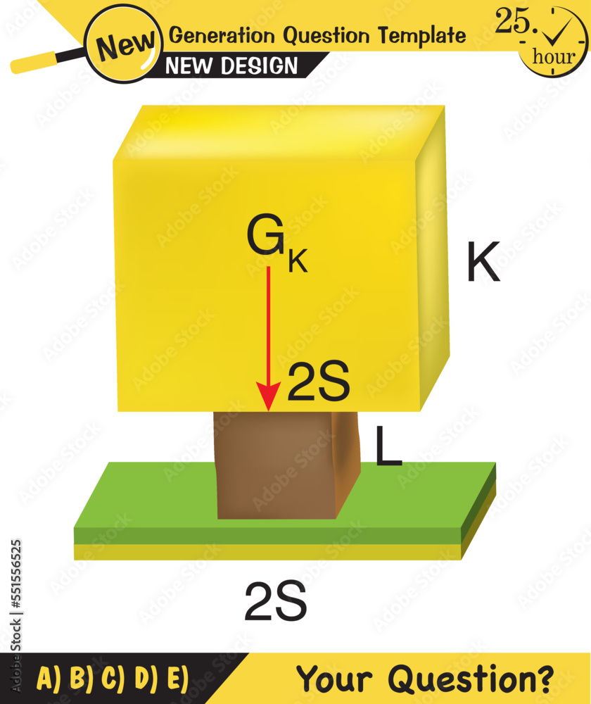 Pressure in solids, Different solid pressure examples, Physics examples ...