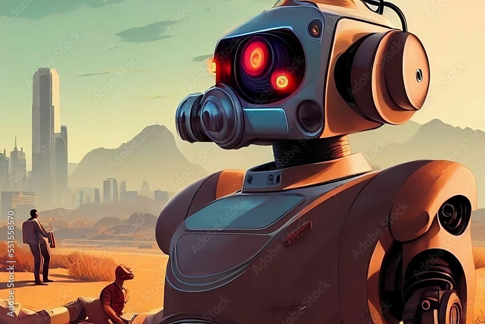 Futuristic World, cyborgs and robots, Artificial intelligence ...