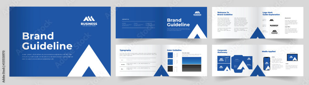Brand guideline or Brand Guideline Layout or Brand Identity Guidelines ...