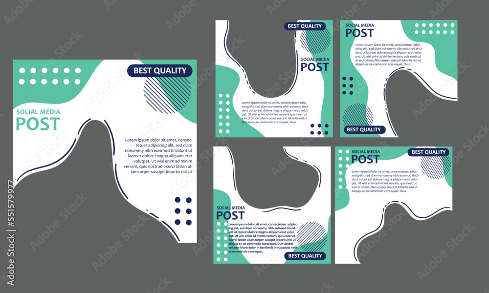 vector banner background square social media post, Stock Vector | Adobe ...