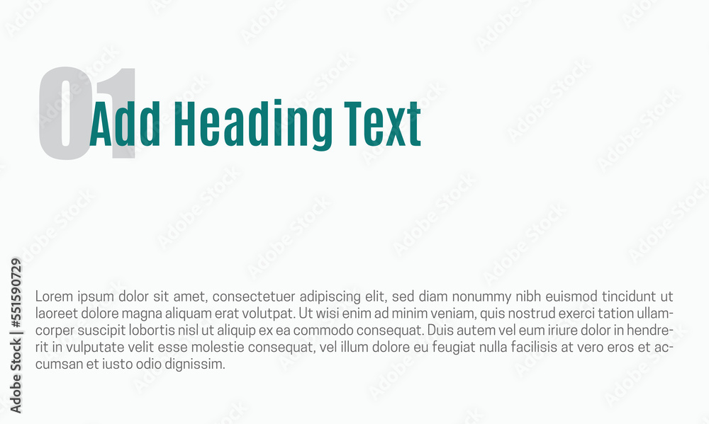 Presentation template, slide template for catalog, brochure, report ...