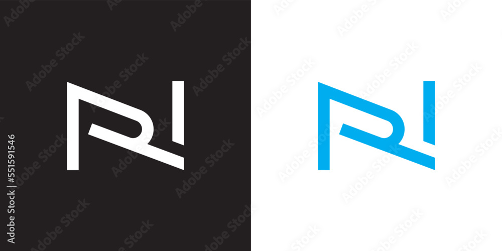 Minimal RN logo. Icon of a NR letter on a luxury background. Logo idea ...