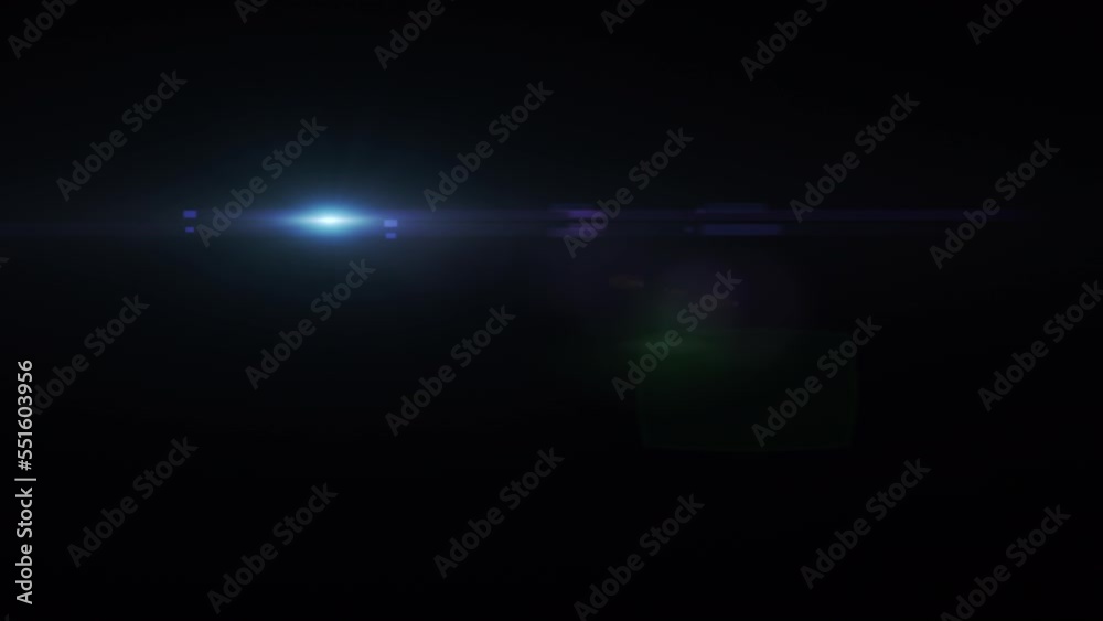 BLUE FLICKERING LENS FLARE STYLE FOR SCREEN MODE COMPOSITIONS vídeo do ...