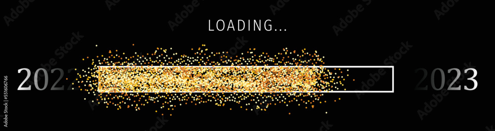 Loading 2023 (Ladebalken 2023) Vector Illustration Concept - Loading ...