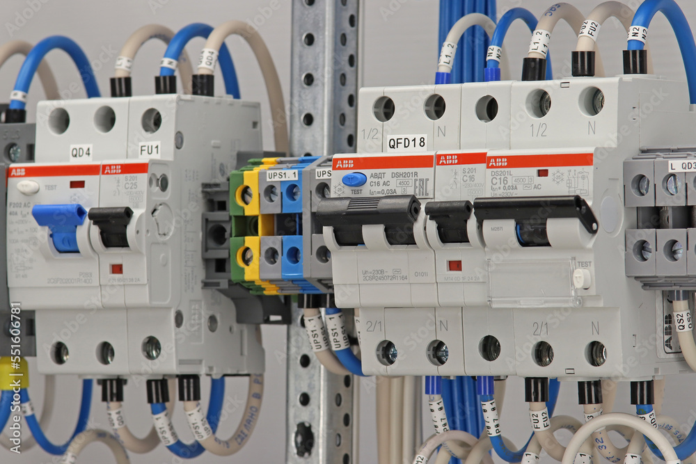 ABB circuit breakers for protection of electrical loads installed in ...