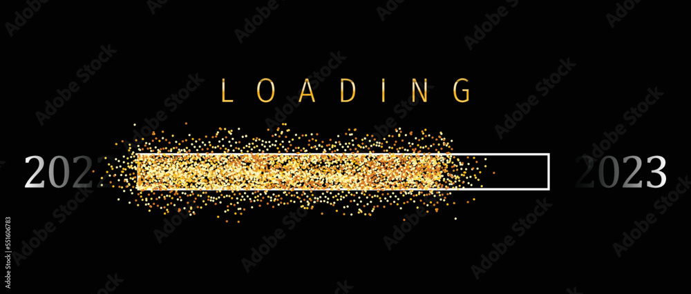 Loading 2023 (Ladebalken 2023) Vector Illustration Concept - Loading ...