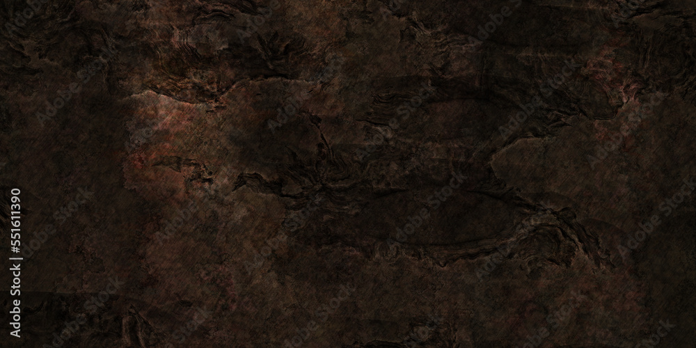 Abstract dirty dark rusty brown horror cement stone with material ...
