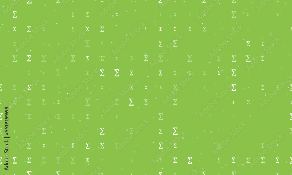 Seamless background pattern of evenly spaced white sigma symbols of ...