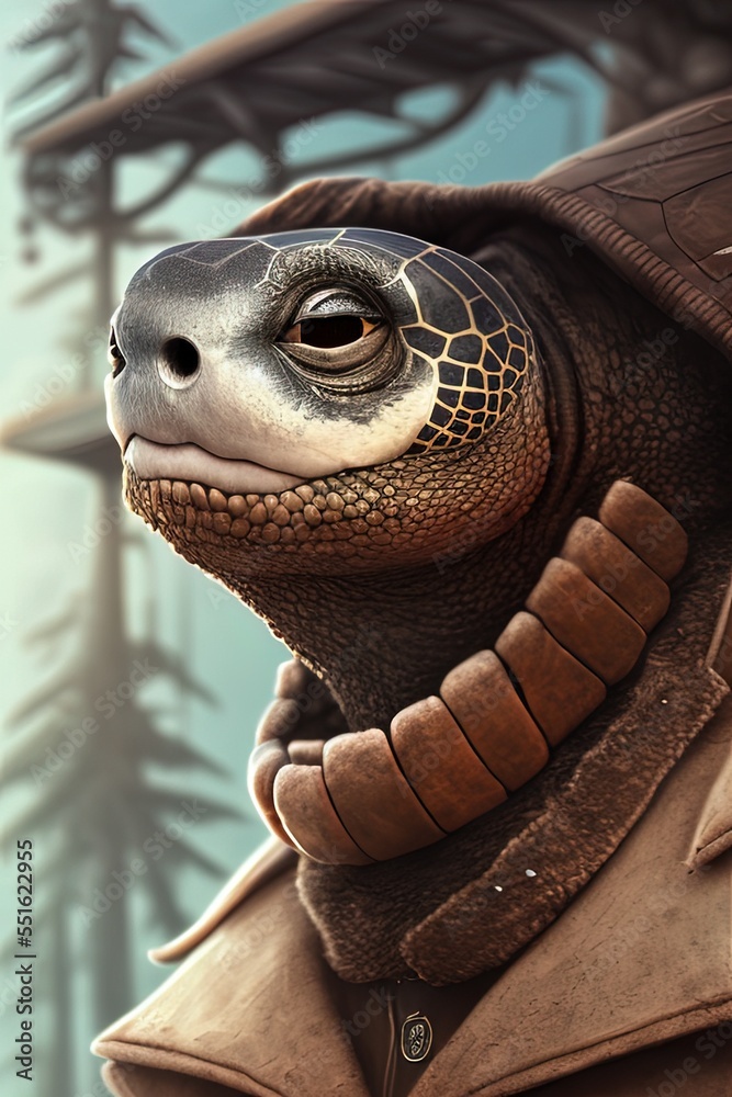 highly detailed matte painting stylized three quarters portrait of an ...