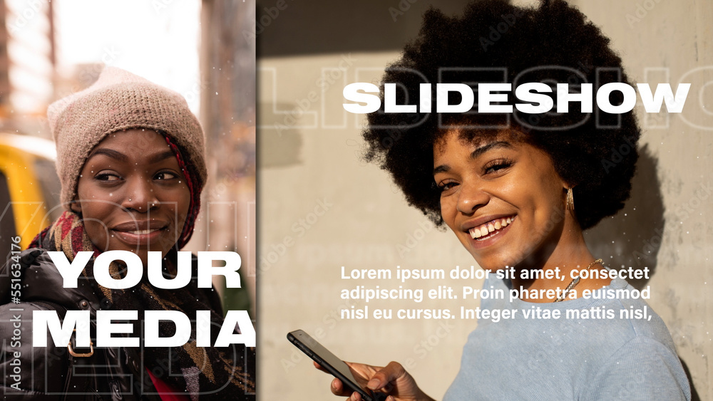 Modern Panel Slideshow Stock Template | Adobe Stock