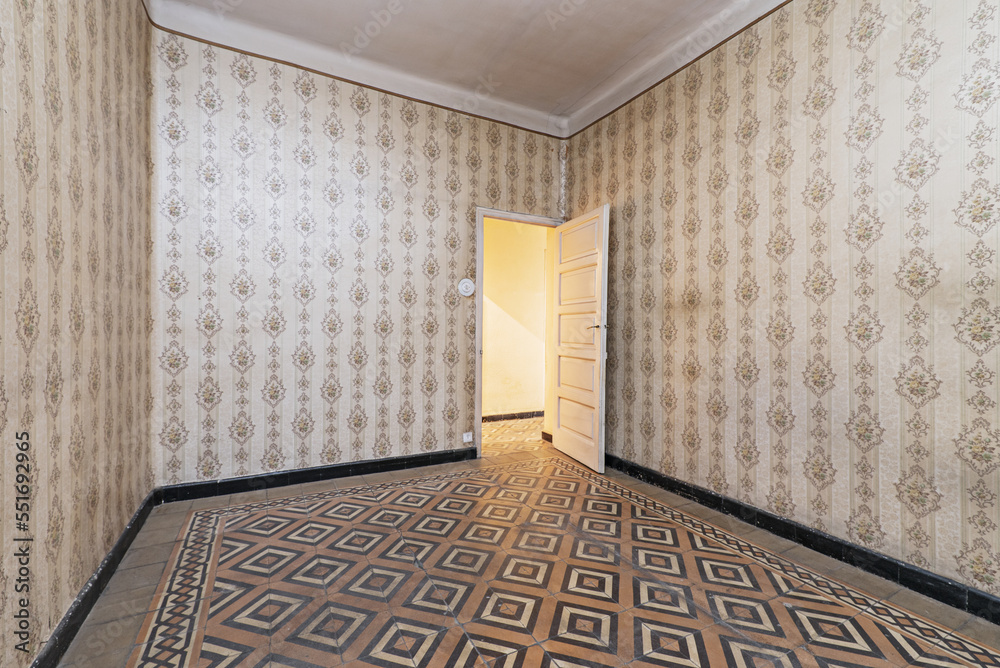 An urban residential house that looks like a time capsule with papered ...