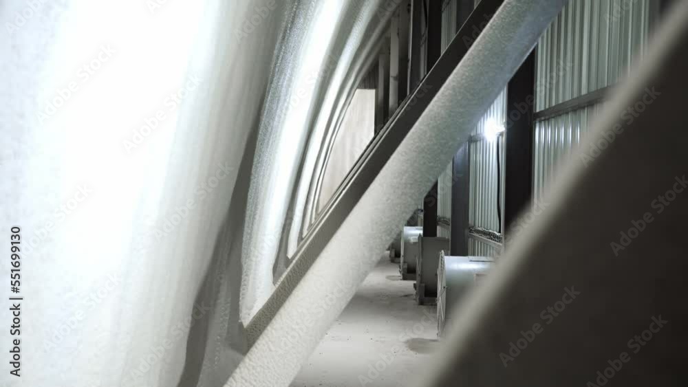 Video rhythm. Technical room for installation of fans for cooling and ...