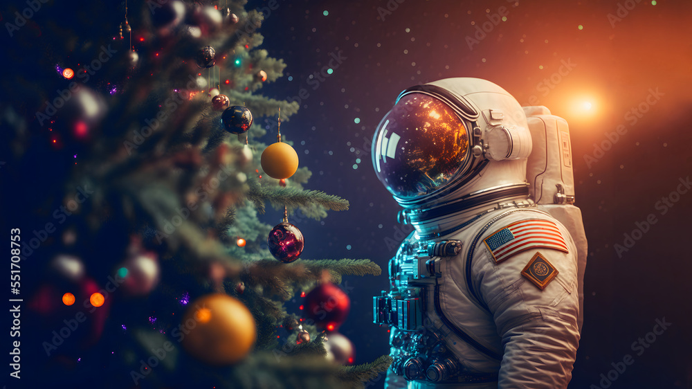 Astronauts Christmas Tree