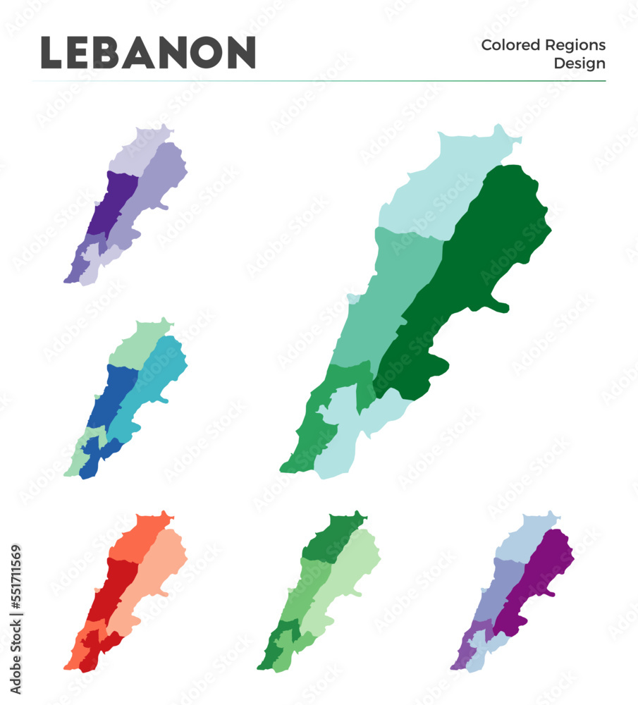 Lebanon map collection. Borders of Lebanon for your infographic ...