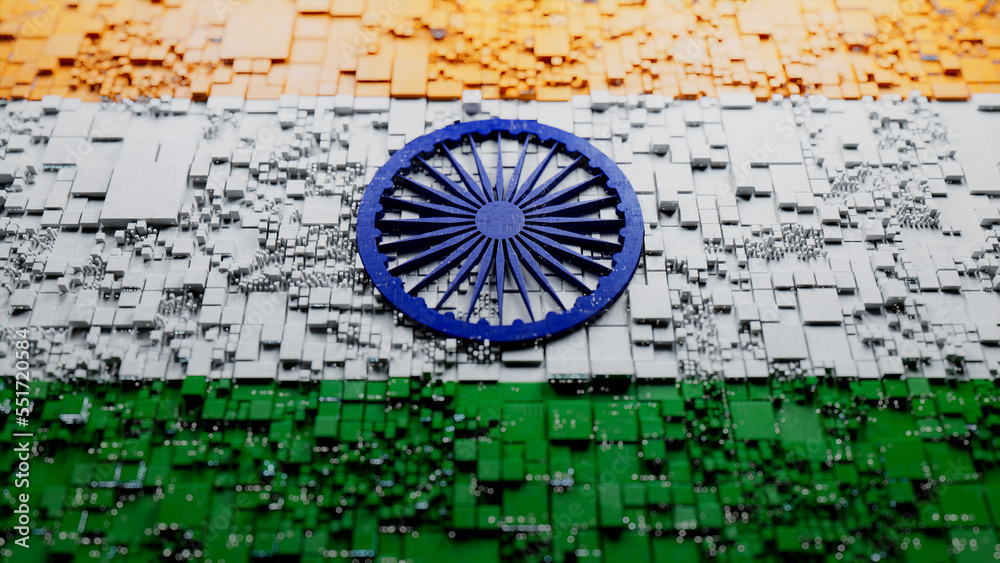 Indian Flag Background Stock Illustration | Adobe Stock