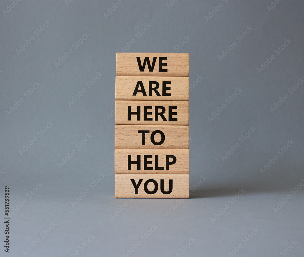 We are here to help you symbol. Concept words we are here to help you ...