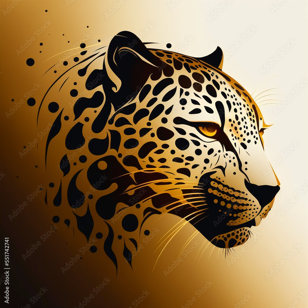 Jaguar vector illustration for logo or design. Generative AI Stock ...