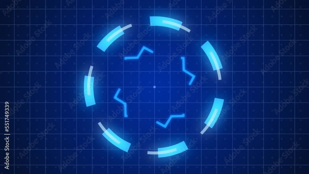 Futuristic technology hud animation in 4K 60FPS, digital modern hud ...