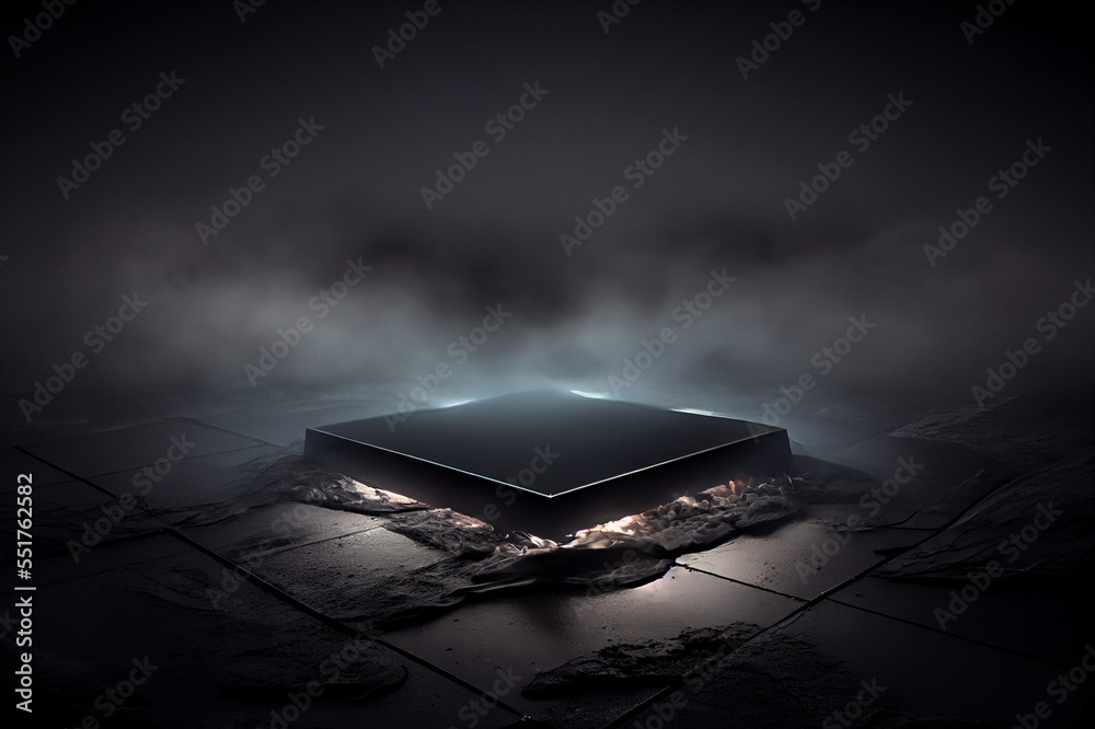 Dark background for product display, dramatic spotlight Stock Photo ...