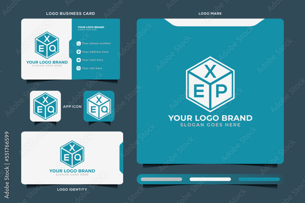 XEP initial monogram logo vector, XEP circle shape logo template ...