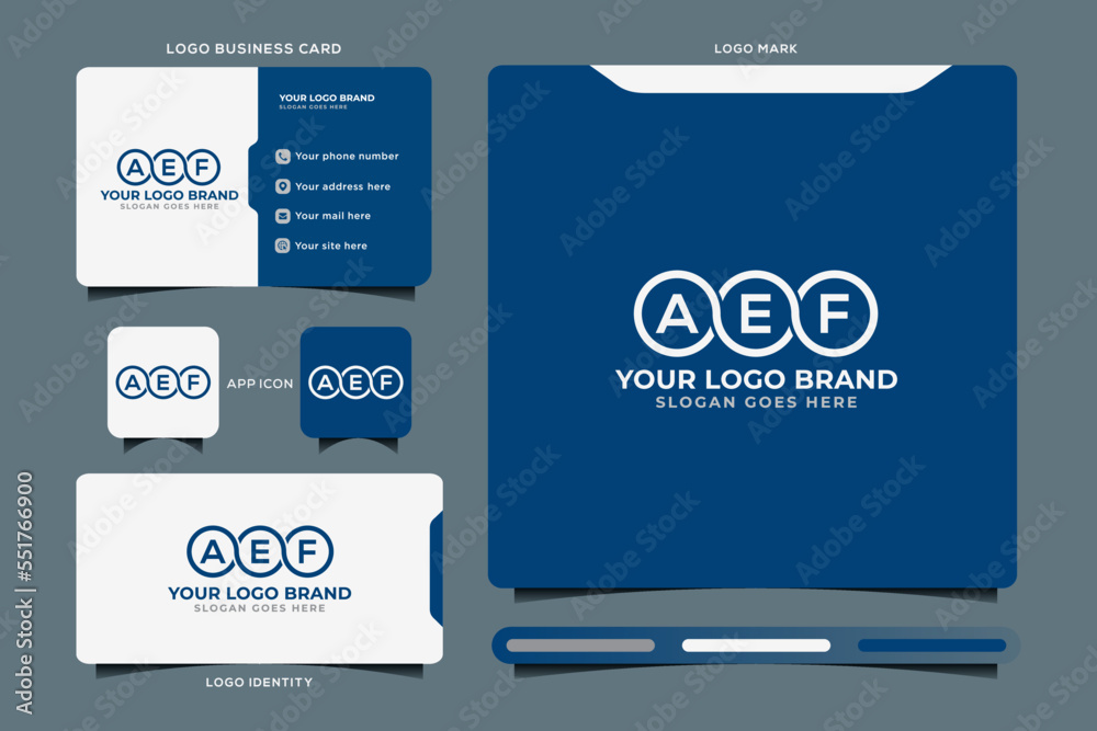 Vetor de AEF initial monogram logo vector, AEF circle shape logo ...