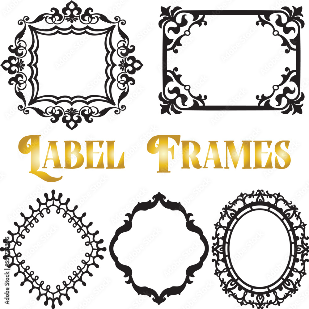 Vintage label frames are perfect for adding a bit of elegance to any ...