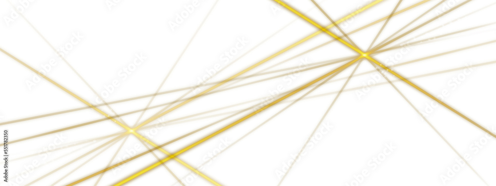 Abstract line art design background with gold accent, isolated object ...