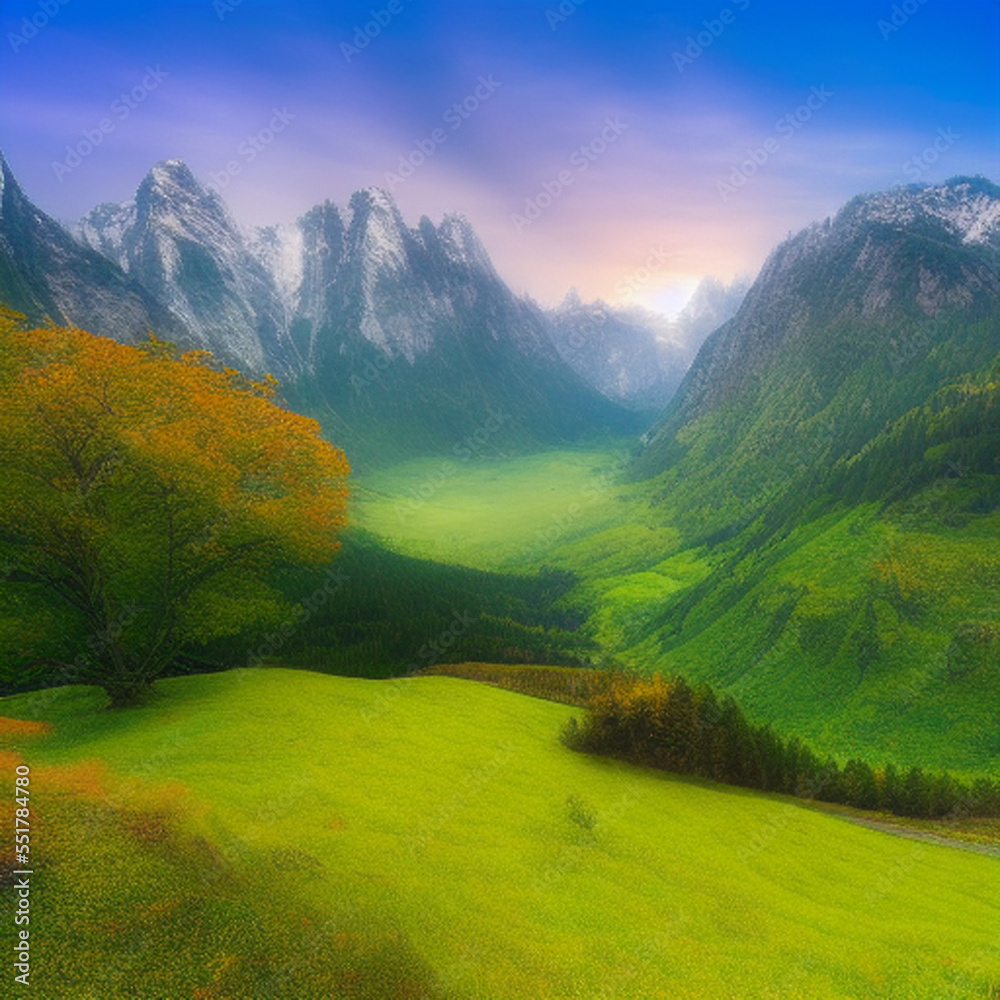 high-resolution landscape photograph of a serene and peaceful natural ...