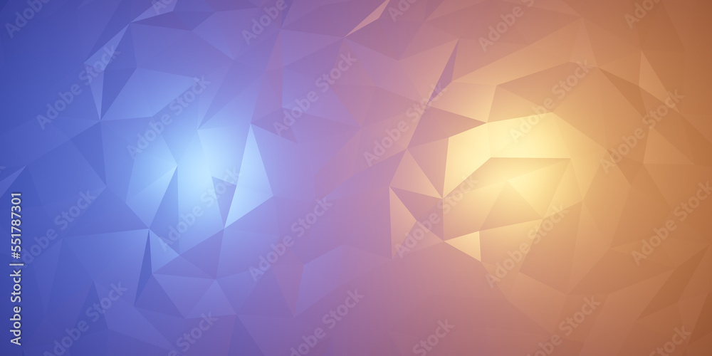 Polygons background, blue yellow polygonal abstract wallpaper with geometric shapes and texture ...